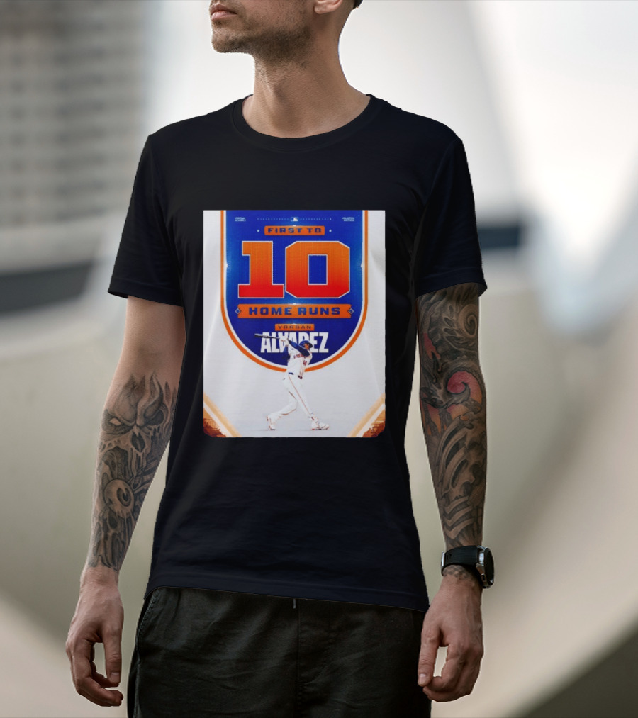 Yordan Alvarez First To 10 Home Runs Houston Astros MLB T-Shirt