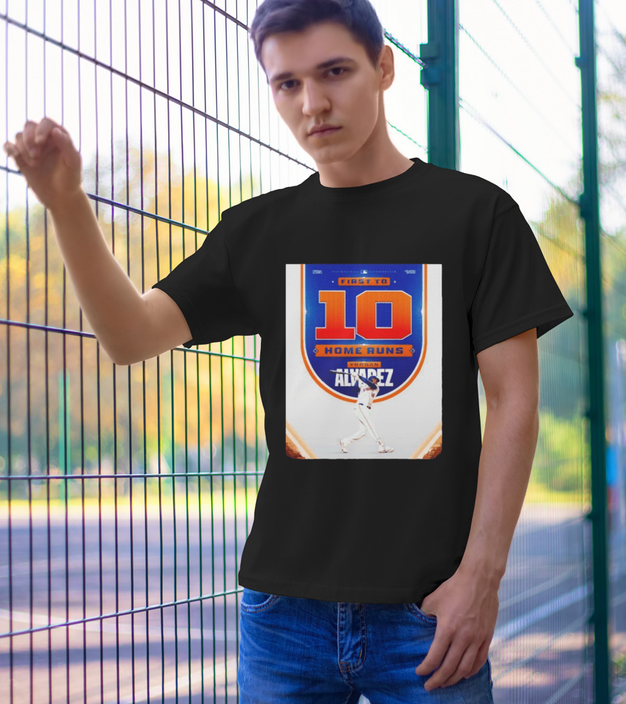 Yordan Alvarez First To 10 Home Runs Houston Astros MLB T-Shirt