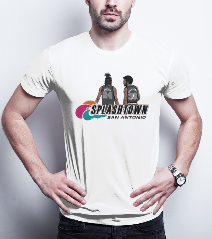 Splashtown San Antonio Devin Vassell 24 Julian Champagnie 30 T-Shirt
