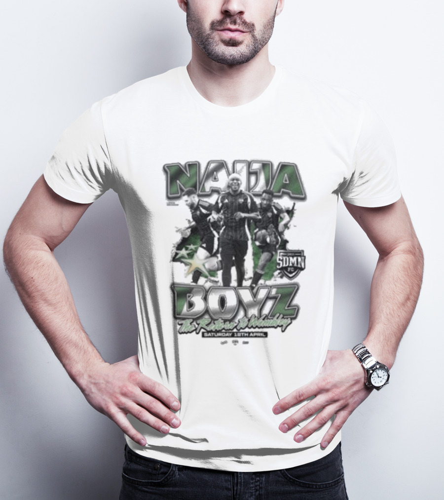 Naija Boyz The Return To Wembley Star T-Shirt