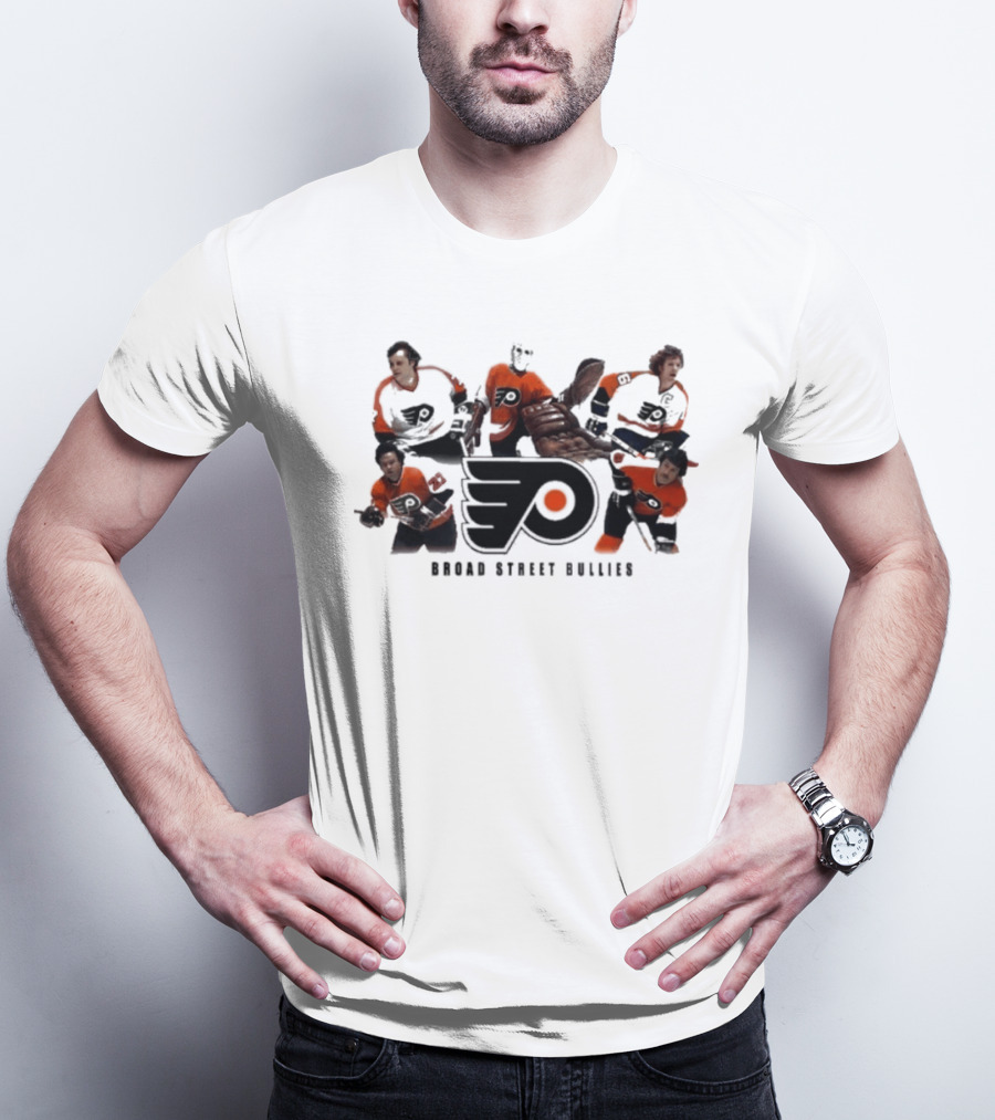 Philadelphia Flyers Broad Street Bullies Flyers Logo Hockey Legends T-Shirt