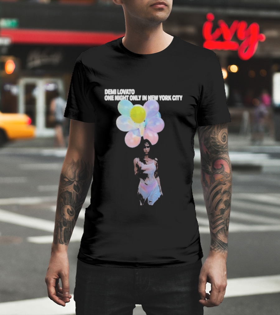 Demi Lovato One Night Only In New York City Colorful Balloons Dress T-Shirt