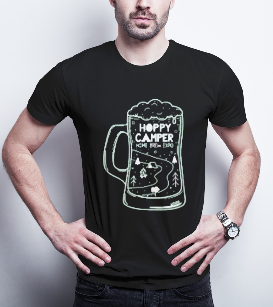 Hoppy Camper Home Brew Expo Beer Adventure T-Shirt