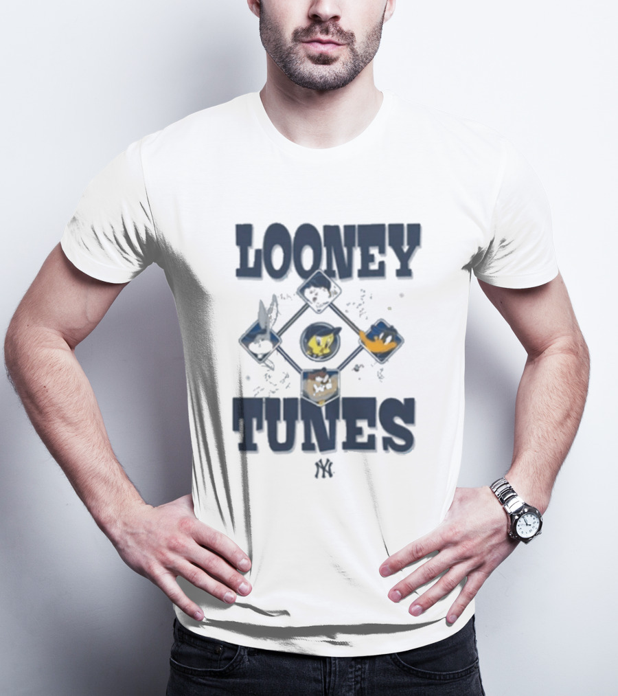 Looney Tunes New Era MLB MiLB Collection Diamond Chrome Bugs Taz Tweety Sylvester T-Shirt