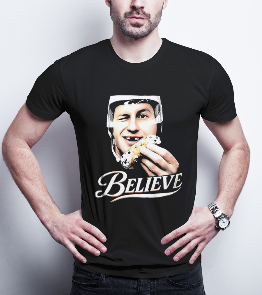 Believe Jack Hughes Big Head Philadelphia Flyers NHL T-Shirt