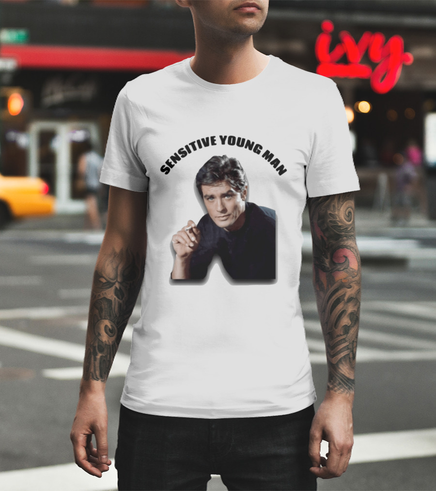 Sensitive Young Man Iconic Actor Cigarette T-Shirt