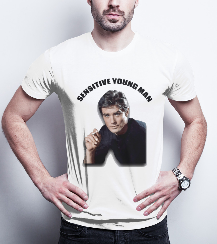 Sensitive Young Man Iconic Actor Cigarette T-Shirt