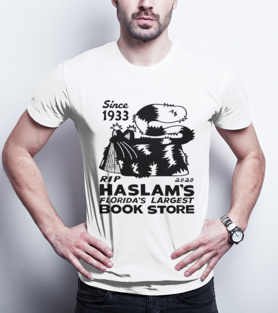 Since 1933 RIP 2020 Haslam's Florida's Largest Book Store Snoopy Doghouse T-Shirt