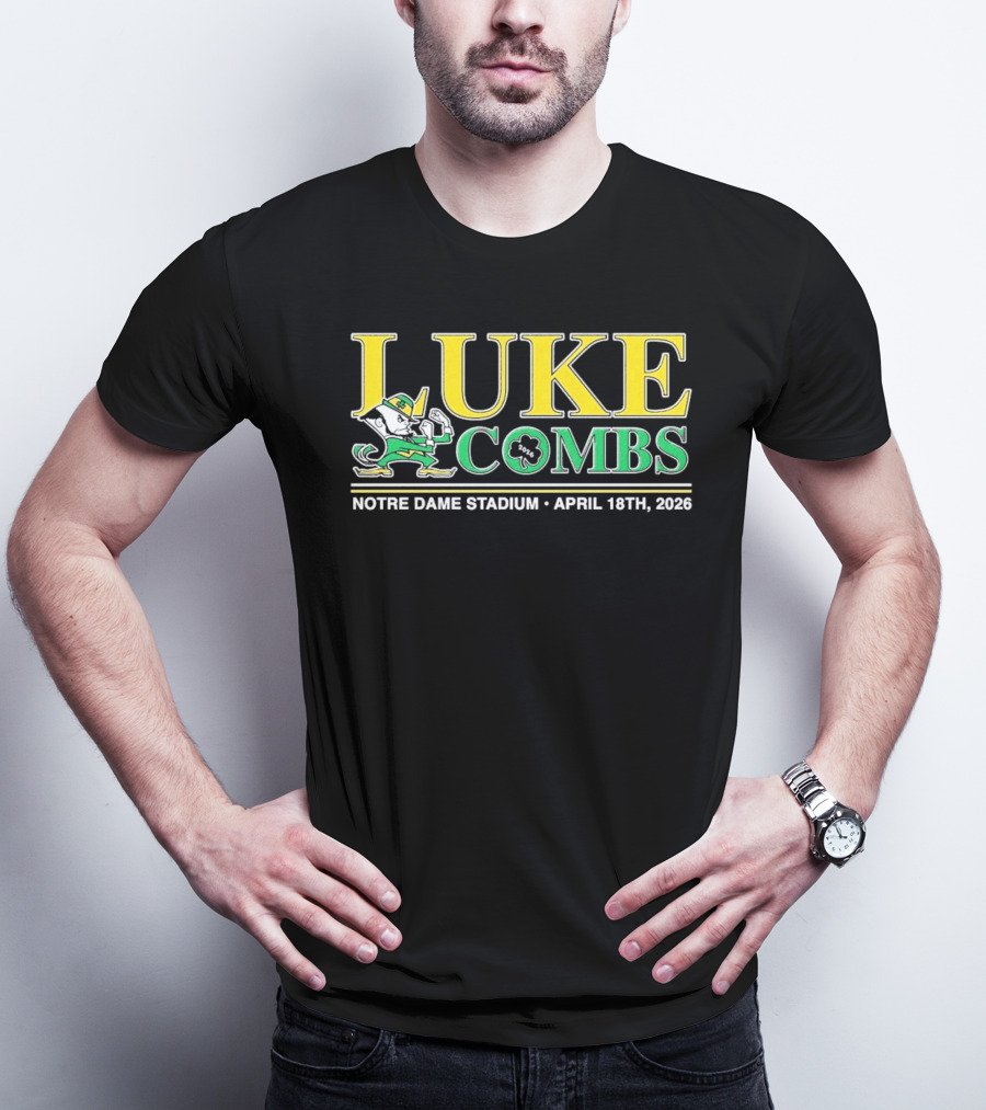 Luke Combs Notre Dame Stadium April 18 2026 Notre Dame Fighting Irish T-Shirt