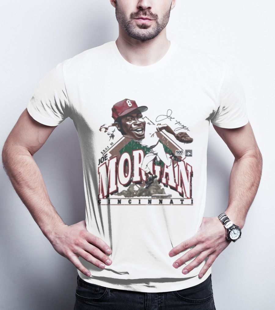 Joe Morgan Cincinnati Bruce Stark Collection 1981 T-Shirt