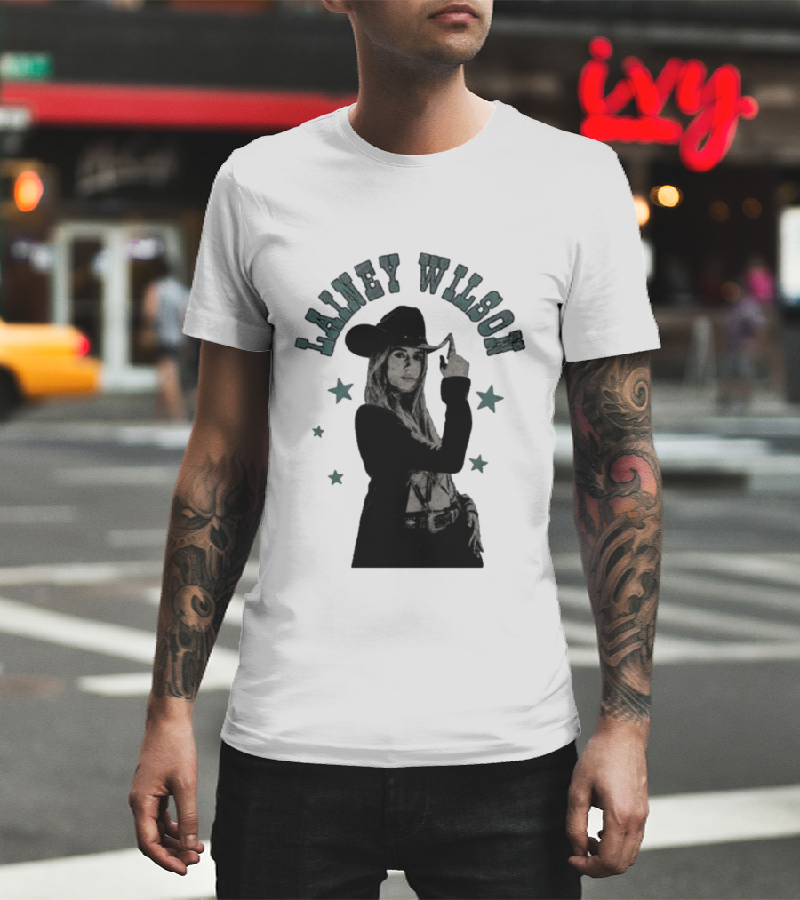 Lainey Wilson Tour 26 Western Cowboy Hat Starry Country Music T-Shirt