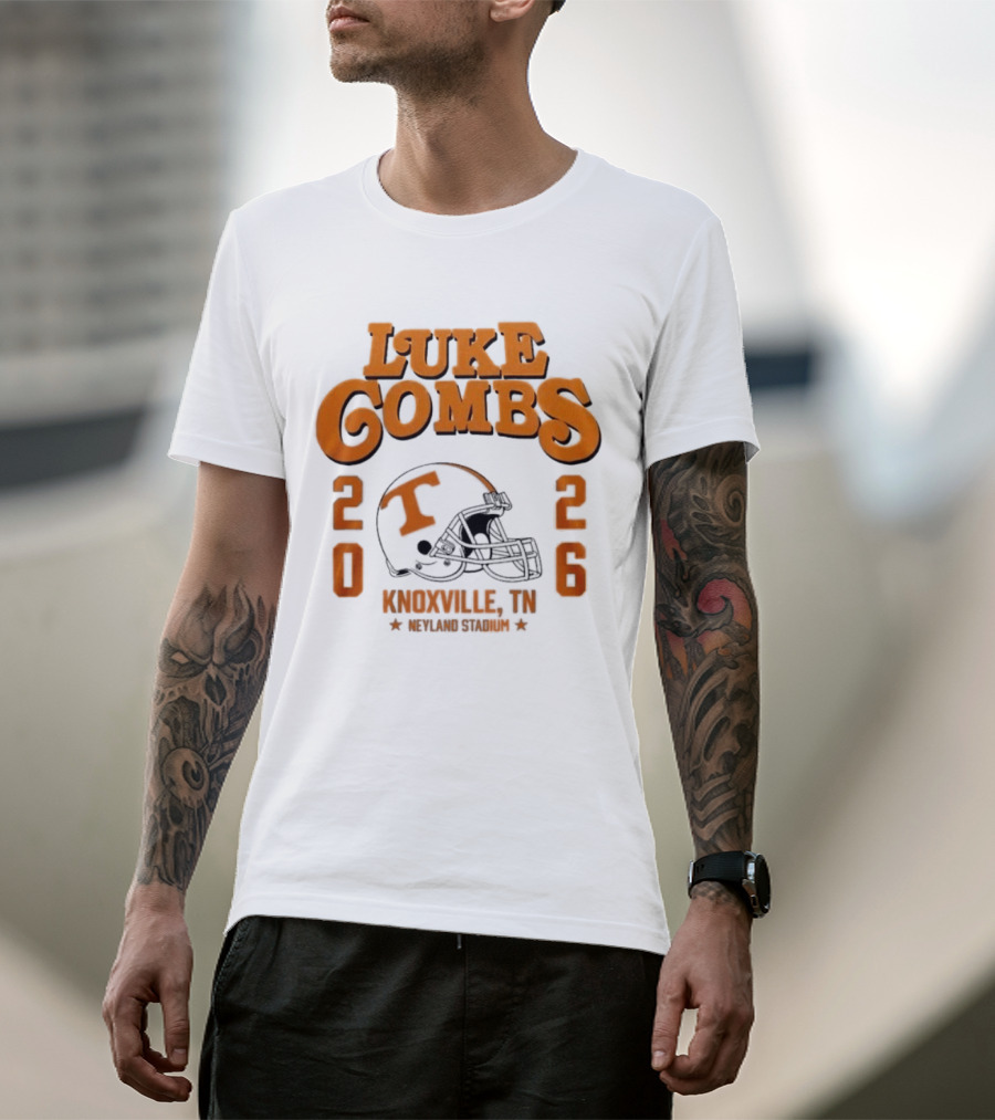 Luke Combs Tennessee Volunteers Knoxville Concert 2026 Stadium Tour T-Shirt