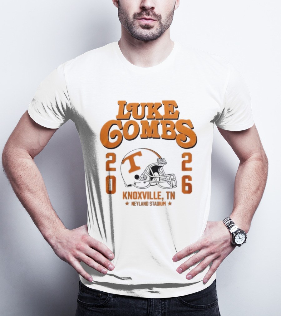 Luke Combs Tennessee Volunteers Knoxville Concert 2026 Stadium Tour T-Shirt