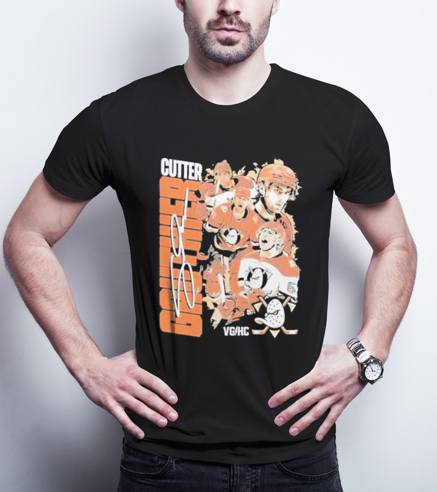 Anaheim Ducks Cutter The Sniper Hockey Collage 2026 T-Shirt