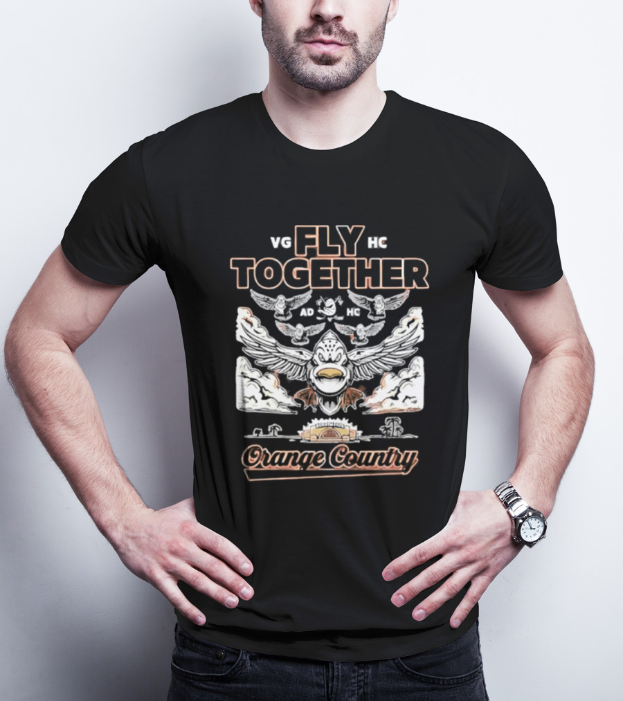 Anaheim Ducks Fly Together Formation Orange County 2026 T-Shirt