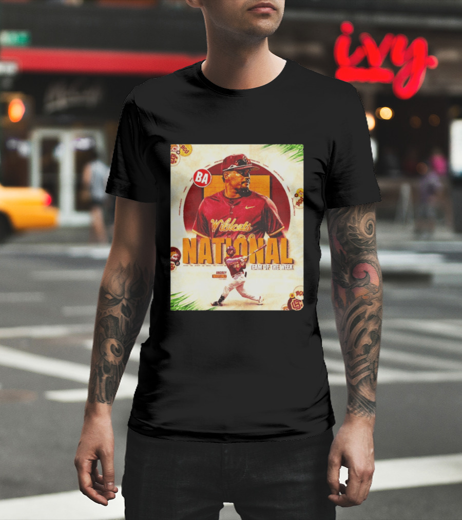 Andrey Martinez Wildcats National Team Of The Week Bethune Cookman T-Shirt