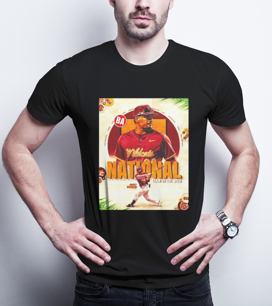 Andrey Martinez Wildcats National Team Of The Week Bethune Cookman T-Shirt