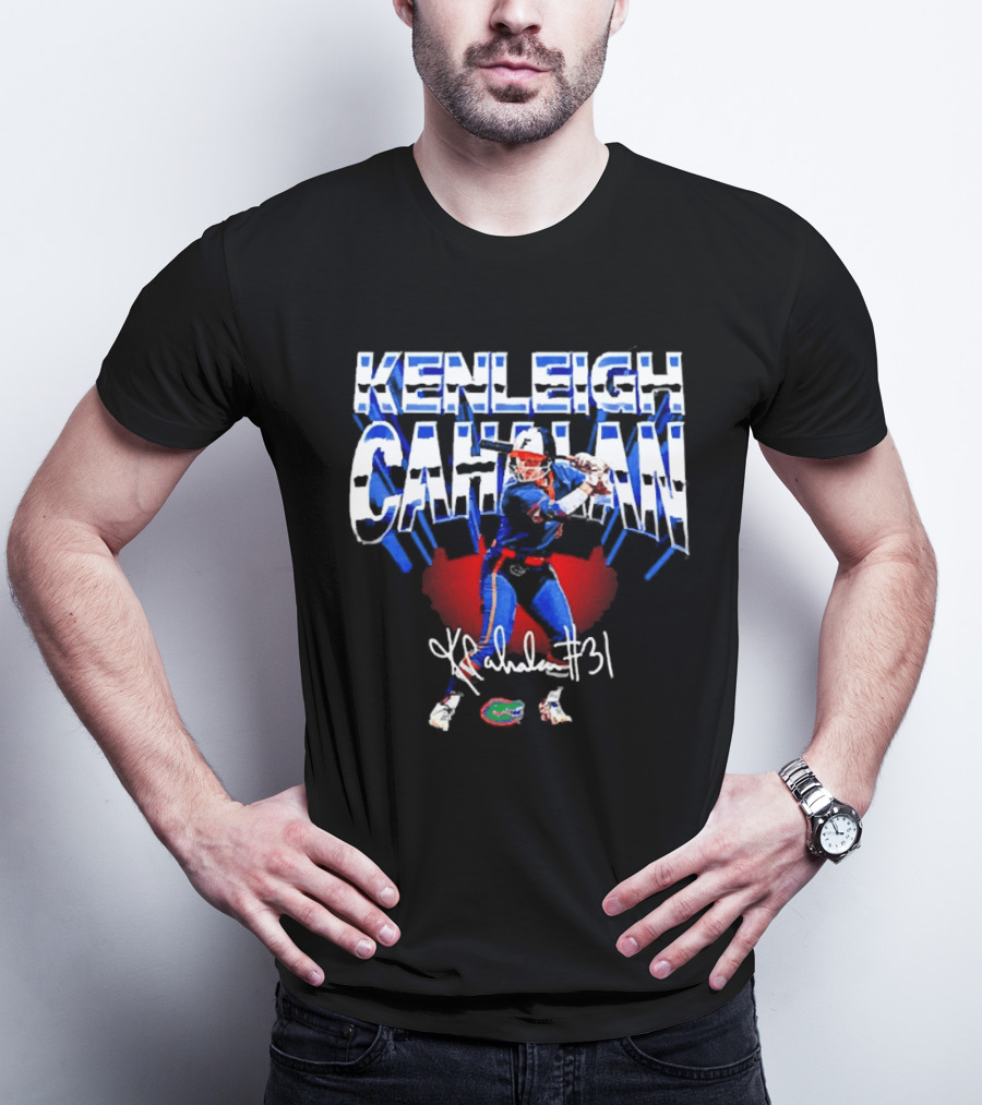 Kenleigh Cahalan Florida Gators Softball 31 Signature Player T-Shirt