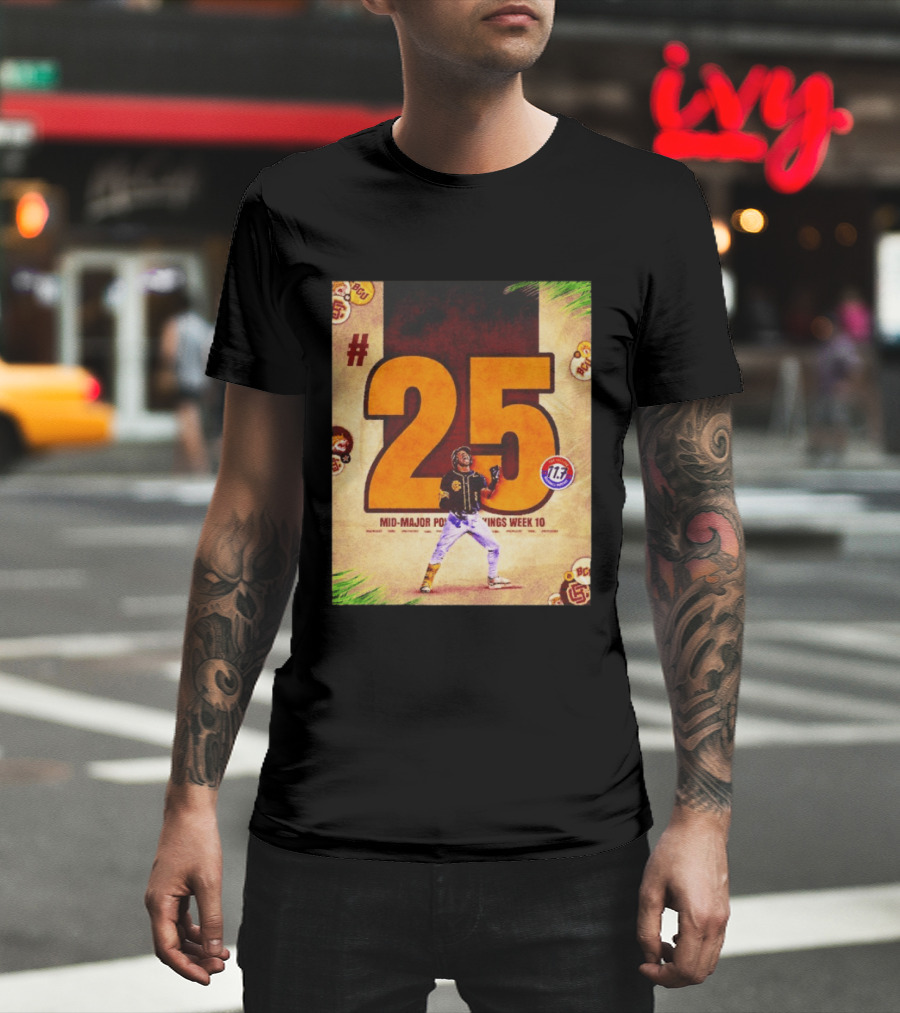 #25 Mid Major Power Rankings Week 10 Bethune Cookman Wildcats T-Shirt