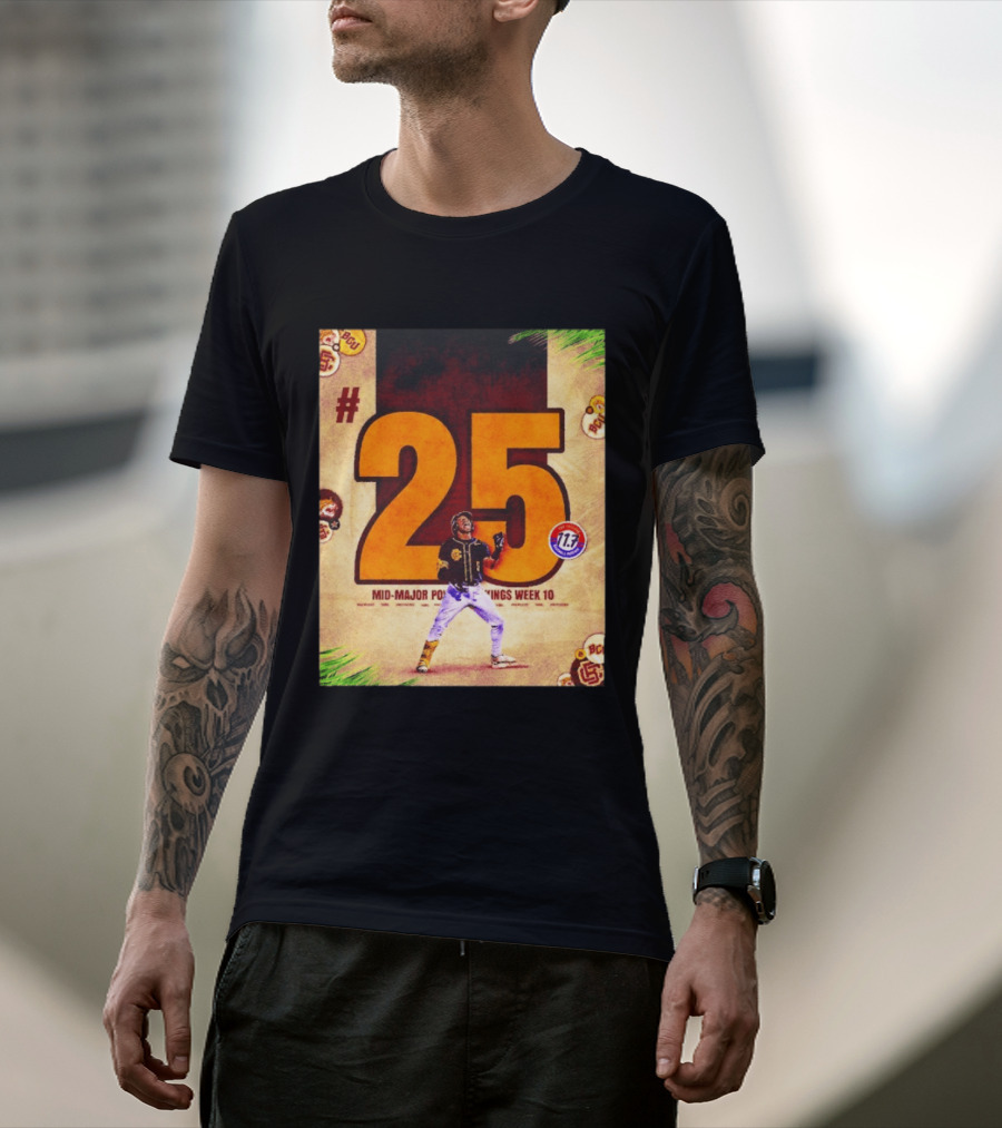 #25 Mid Major Power Rankings Week 10 Bethune Cookman Wildcats T-Shirt