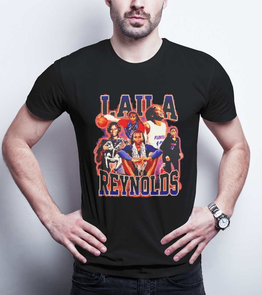 Laila Reynolds Florida Gators Basketball Caricature NCAA Men's Team T-Shirt