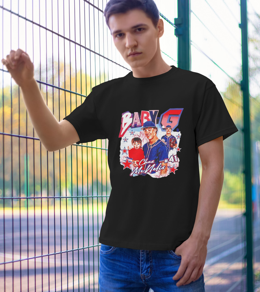 Chaz McNelis 41 Baby G Arizona Wildcats Baseball Stars T-Shirt