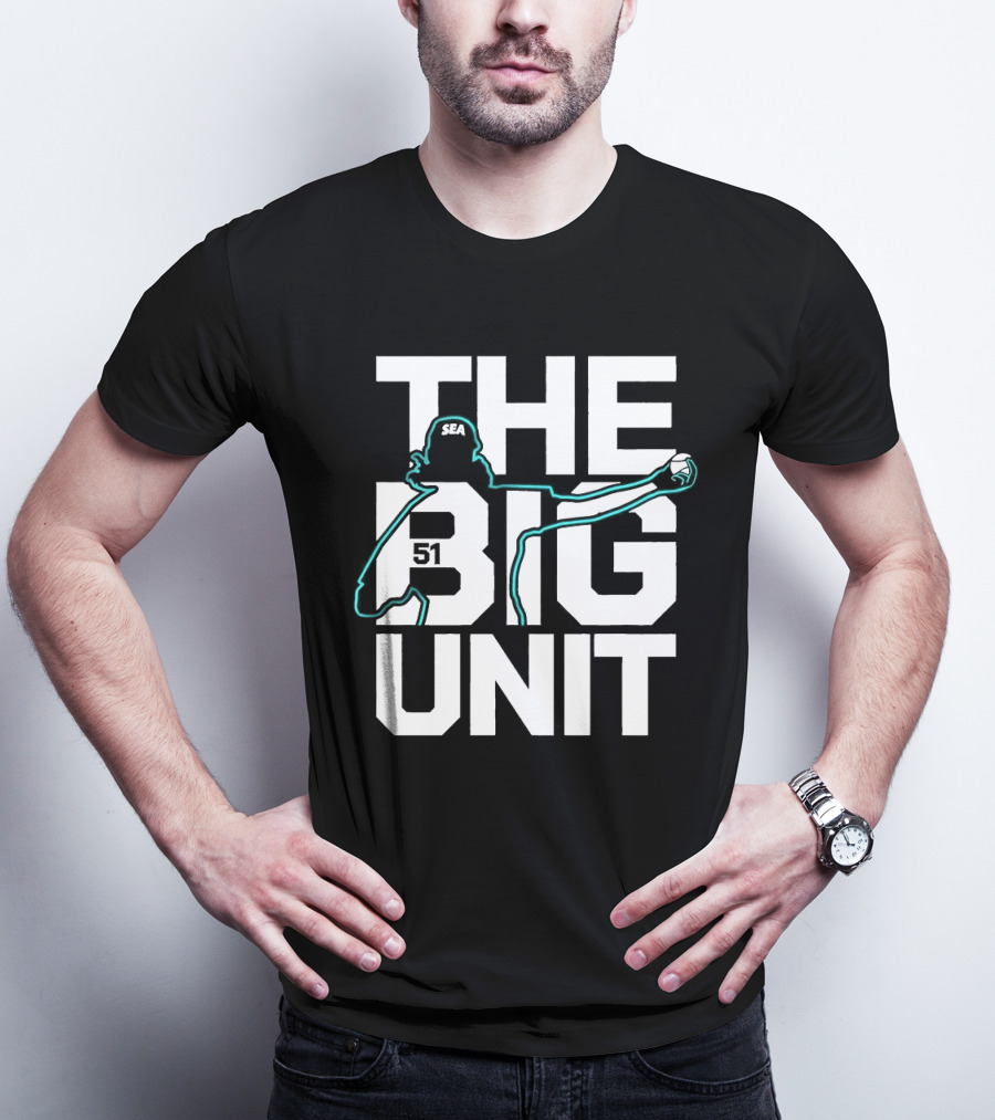 The Big Unit Randy Johnson Seattle Mariners Baseball Pitcher T-Shirt