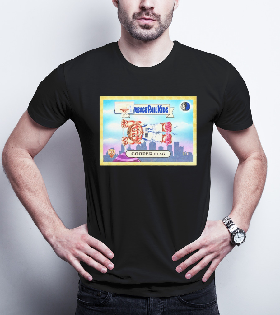 Garbage Pail Kids Cooper Flagg Dallas 32 RC Basketball Skyline T-Shirt