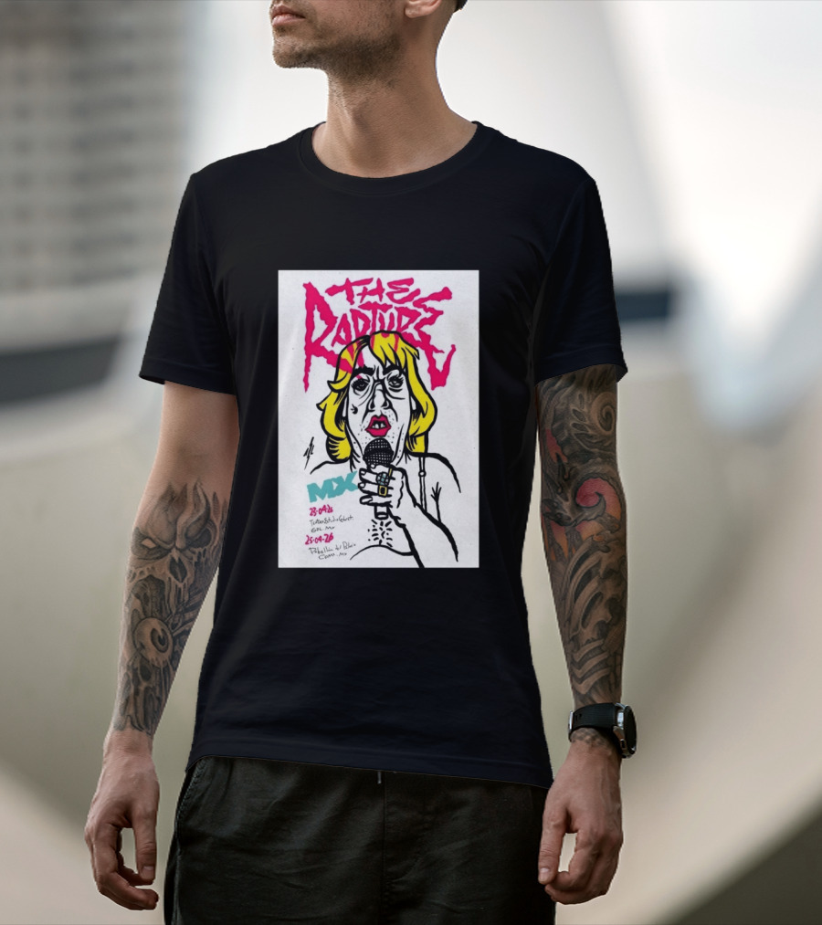 The Rapture 2026 México Tour Art MDX April 23 25 Live Performance T-Shirt