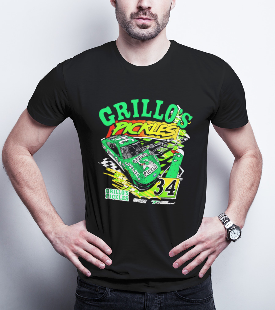 Grillo's Pickles Race Car Todd Gilliland Front Row Motorsports #34 T-Shirt