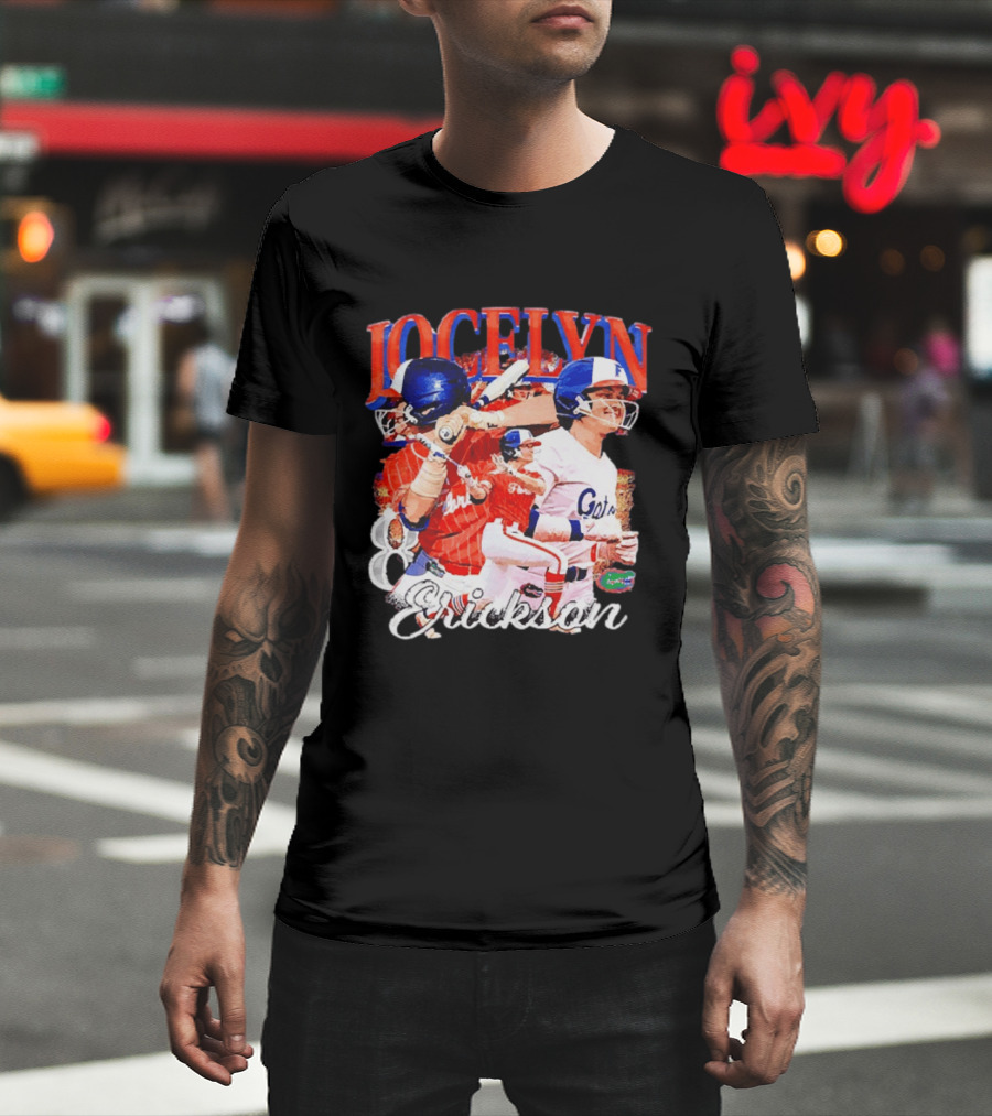 Jocelyn Erickson Florida Gators Softball Player Collage T-Shirt