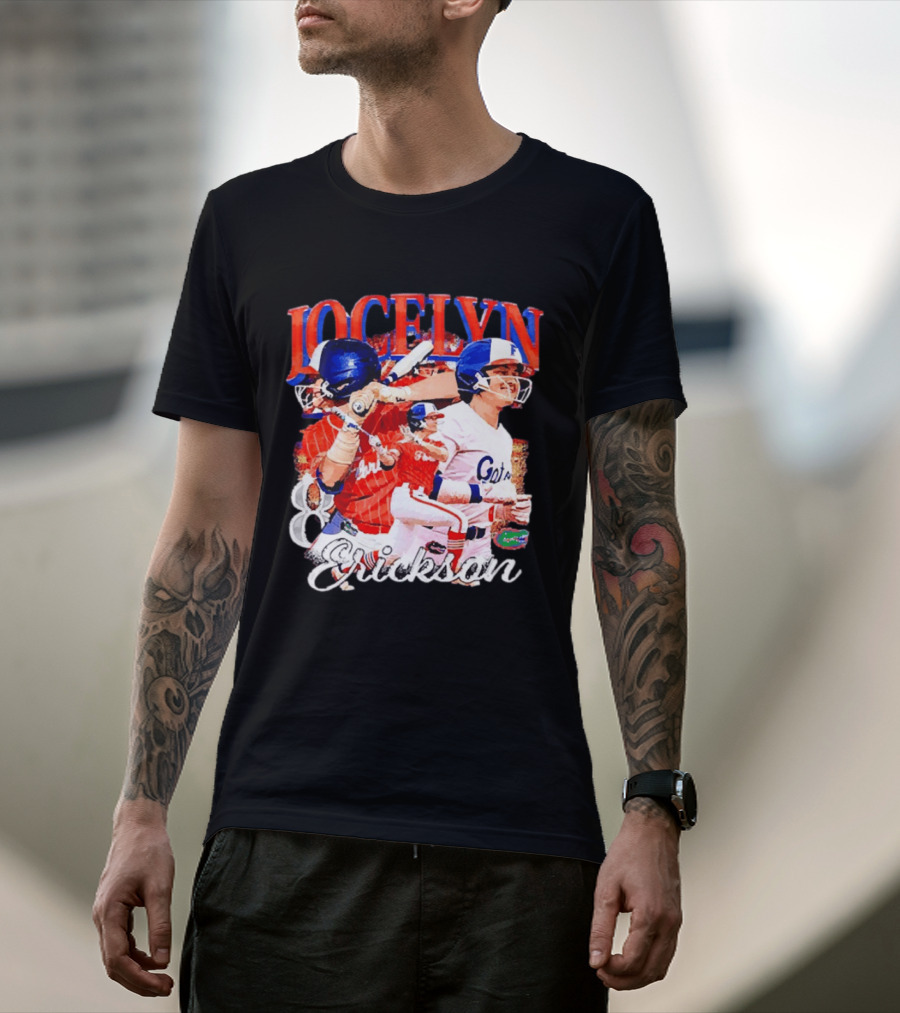 Jocelyn Erickson Florida Gators Softball Player Collage T-Shirt