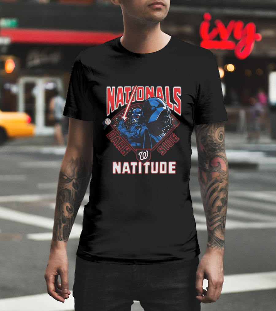 Nationals Natitude Dark Side Darth Vader Star Wars T-Shirt
