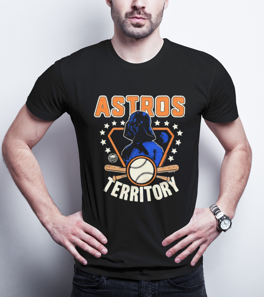 Youth Houston Astros Territory Star Wars Collaboration With Baseball And Darth Vader T-Shirt