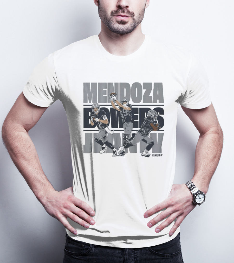 Mendoza Bowers Jeanty Football Trio Vegas Sports T-Shirt