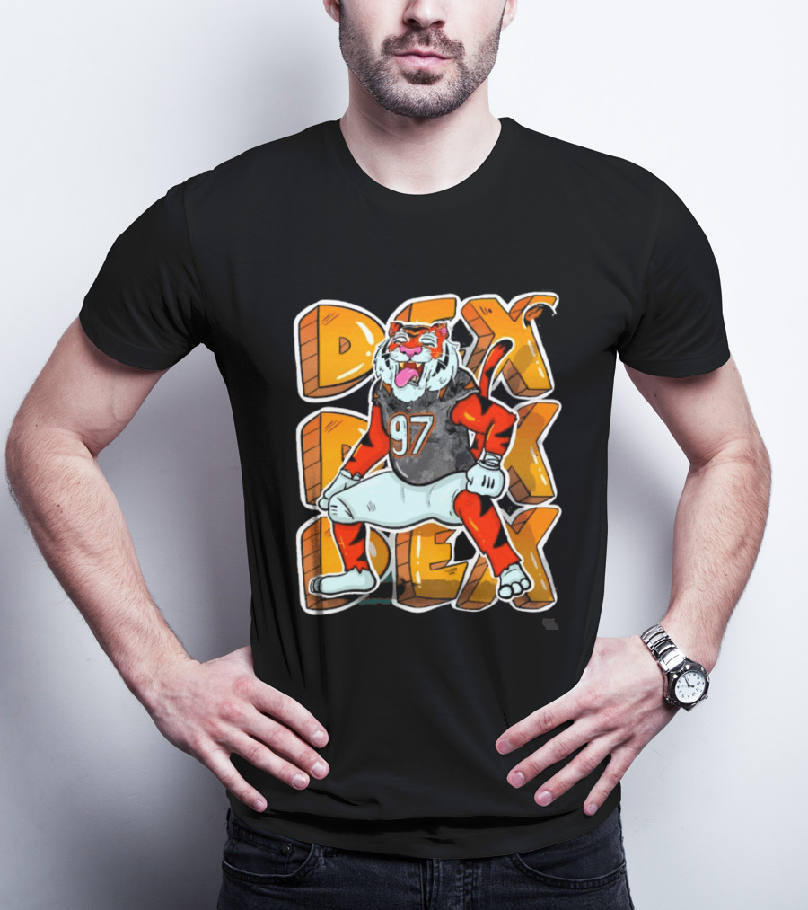Dexter Lawrence II 97 DEX Cincinnati Bengals Tiger T-Shirt
