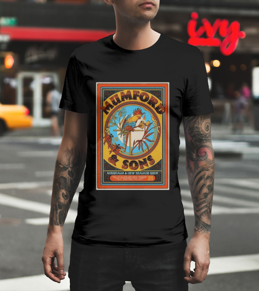 Mumford And Sons Australia New Zealand Tour May 2 2026 Concert T-Shirt