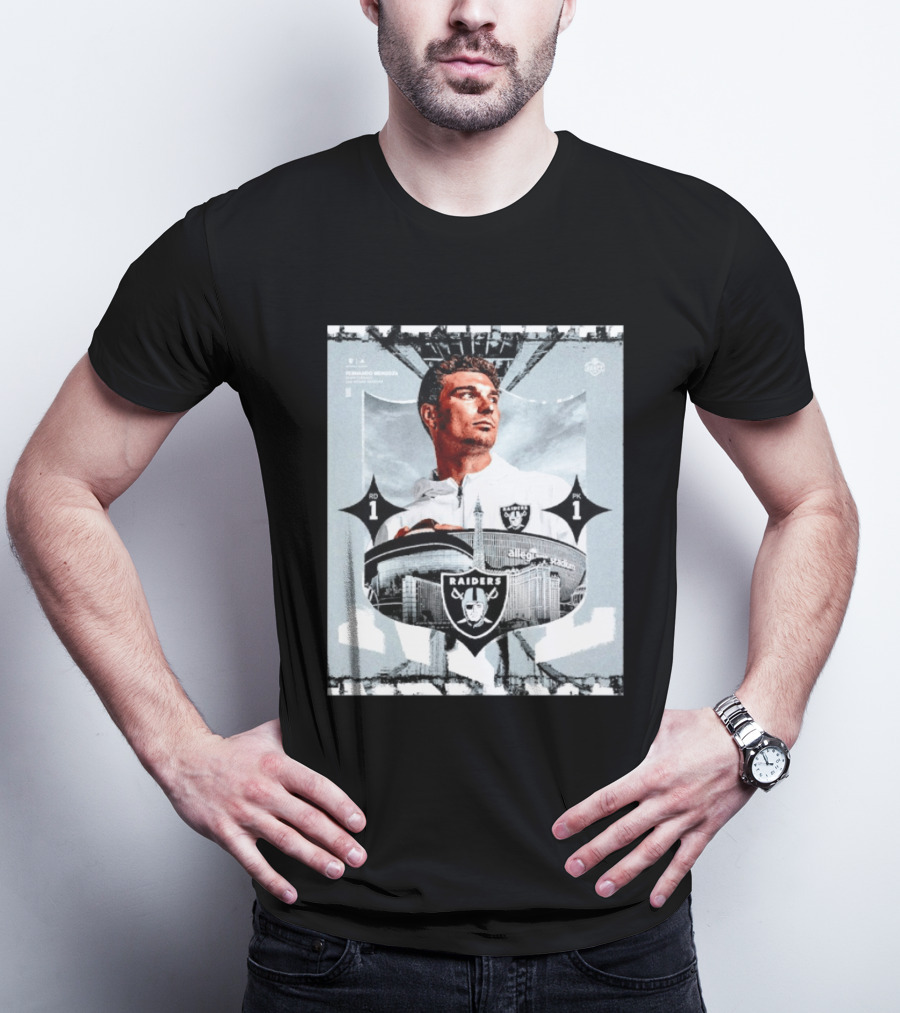 Fernando Mendoza Raiders Allegiant Stadium RD 1 PK 1 T-Shirt