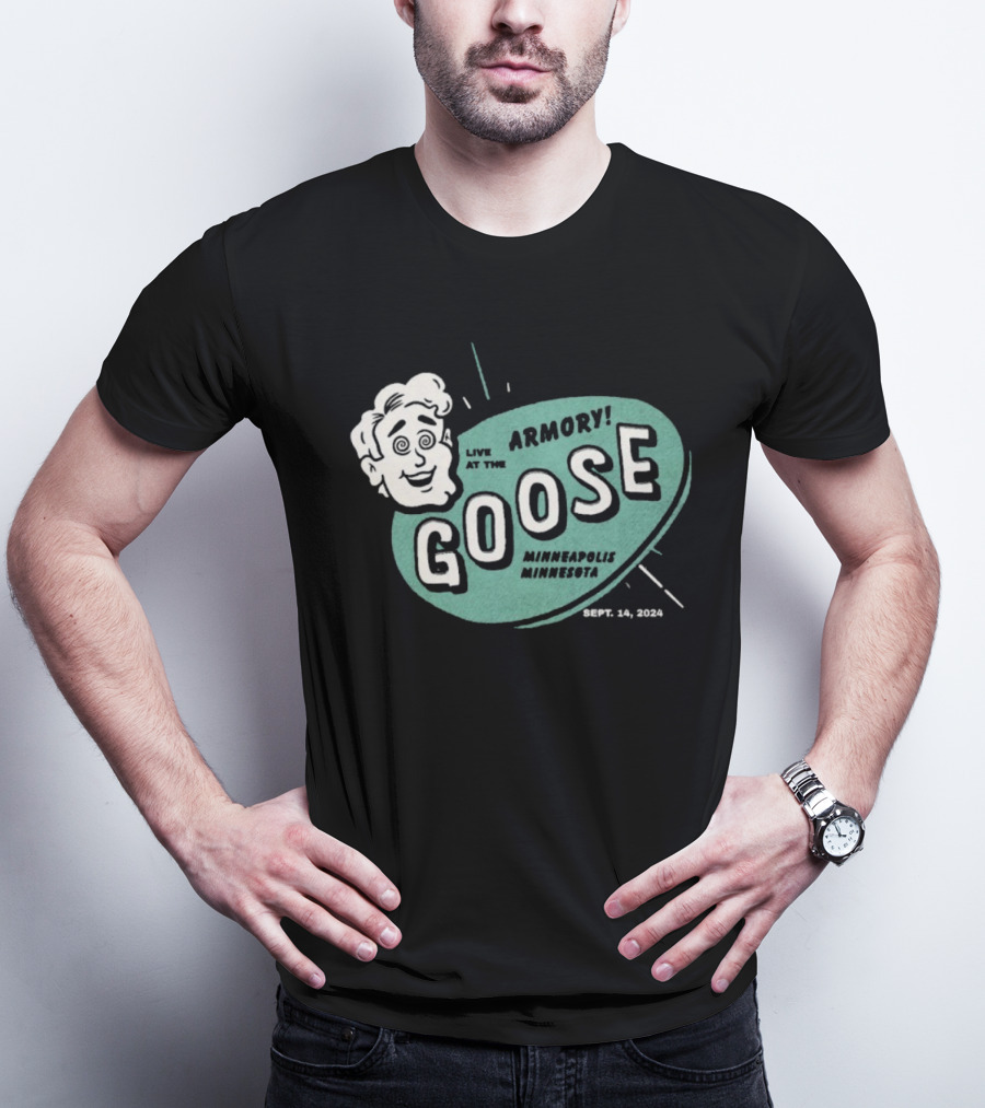 Live At The Armory Goose Minneapolis Minnesota Sept 14 2024 Event T-Shirt