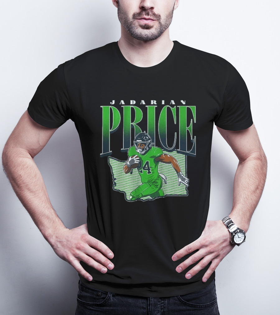 Jadarian Price Seattle Football 2026 Draft Prospect Player T-Shirt
