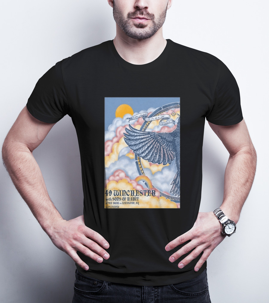 49 Winchester Sons Of Habit The Burl Lexington KY April 24 2026 Bird And Cloud T-Shirt