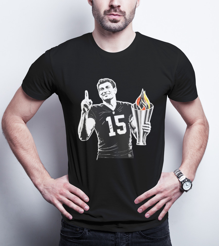 Las Vegas Torch Number 15 Football Player One Of 100 T-Shirt