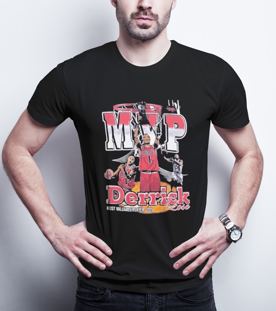 MVP Derrick Rose Chicago Bulls Most Valuable Player 2011 T-Shirt