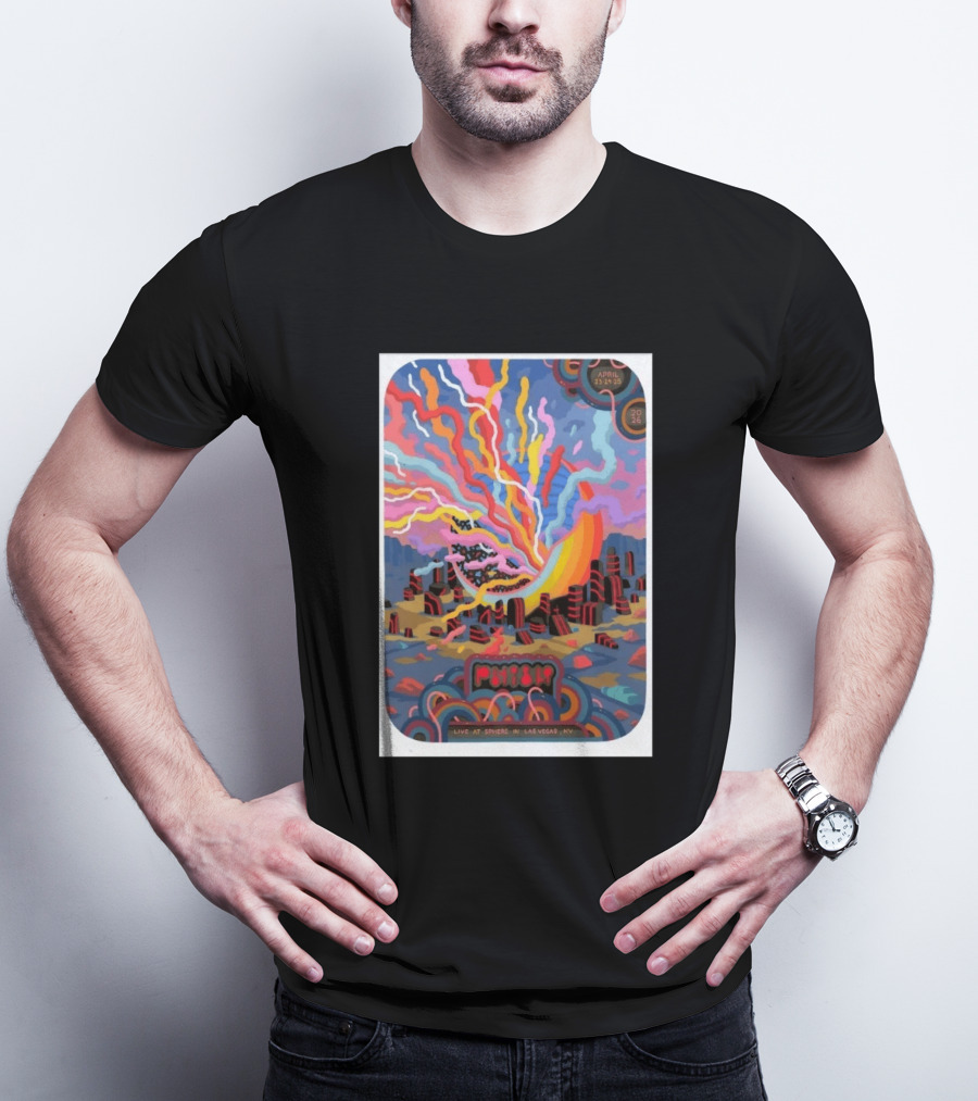 Phish Live At Sphere Las Vegas April 23 24 2026 Psychedelic Art Event T-Shirt