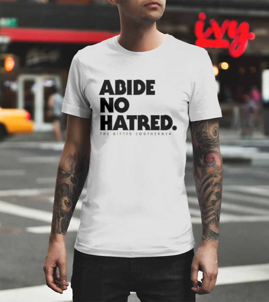 Abide No Hatred Top Button Souvenir T-Shirt
