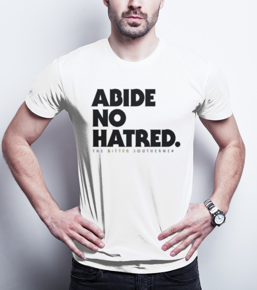 Abide No Hatred Top Button Souvenir T-Shirt
