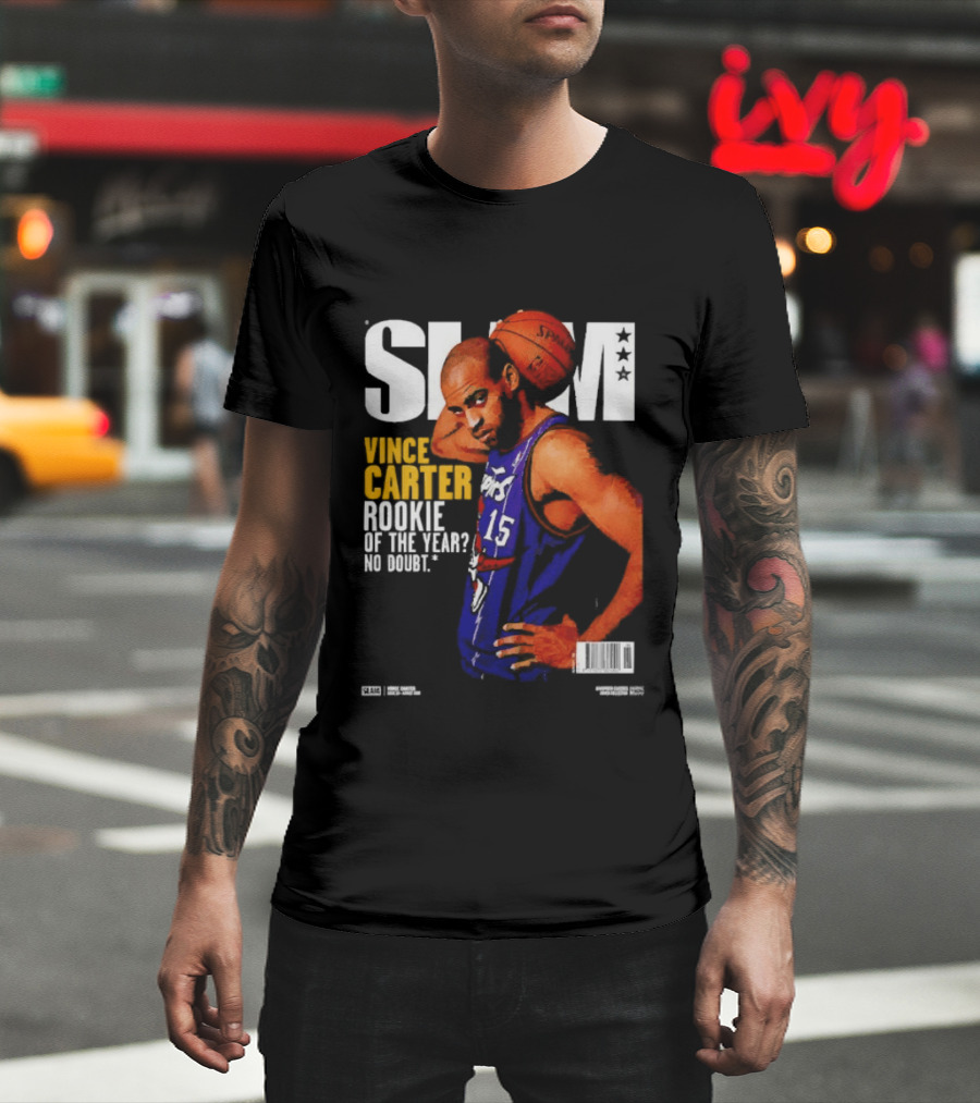 Slam Vince Carter Toronto Raptors Rookie Of The Year No Doubt T-Shirt