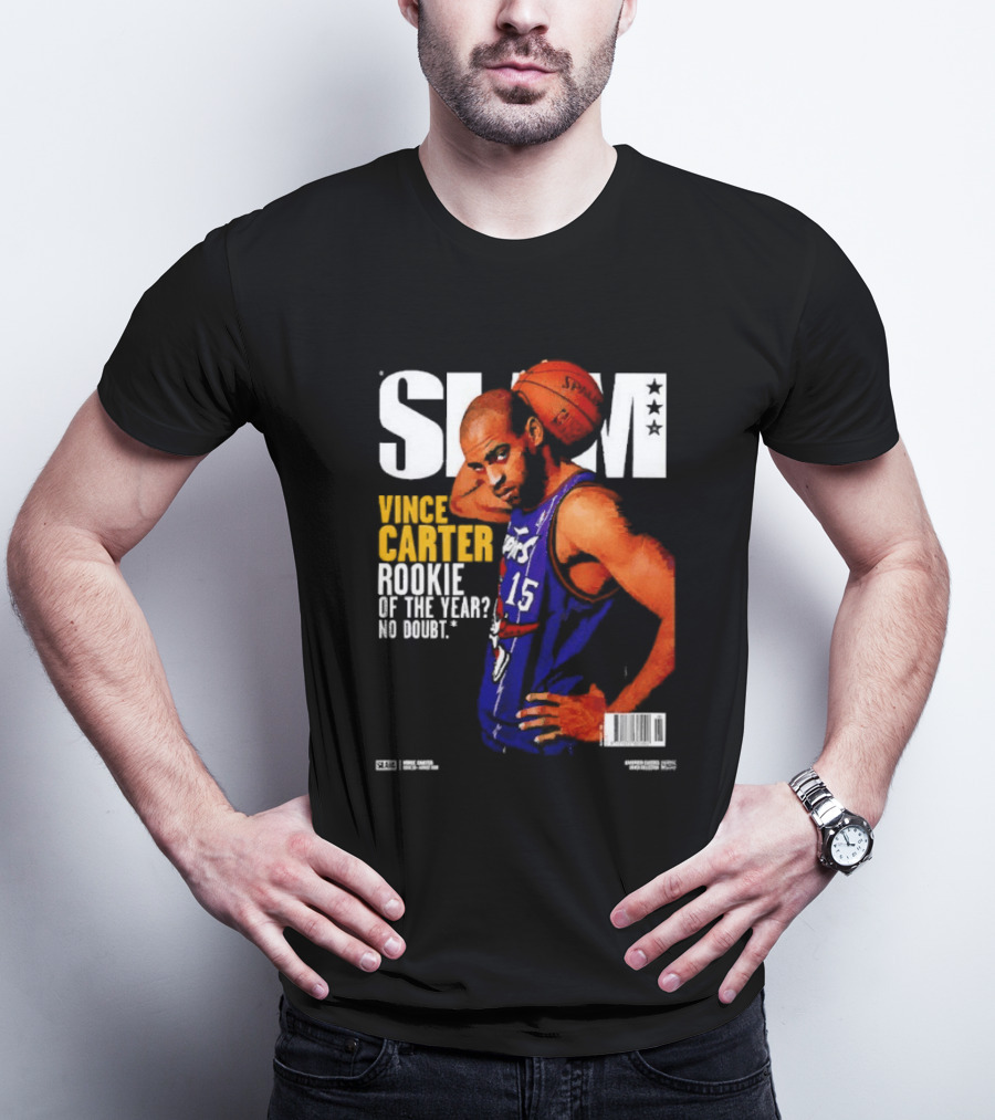 Slam Vince Carter Toronto Raptors Rookie Of The Year No Doubt T-Shirt