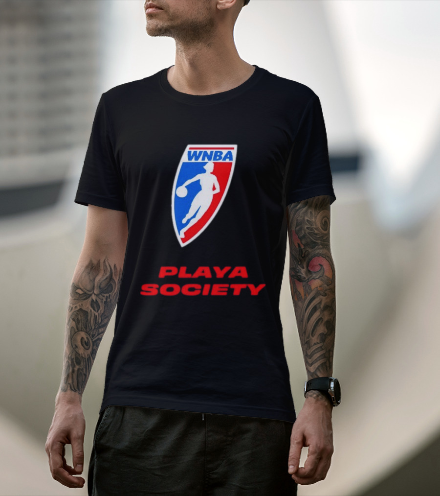 WNBA Playa Society Women's National Basketball Association T-Shirt