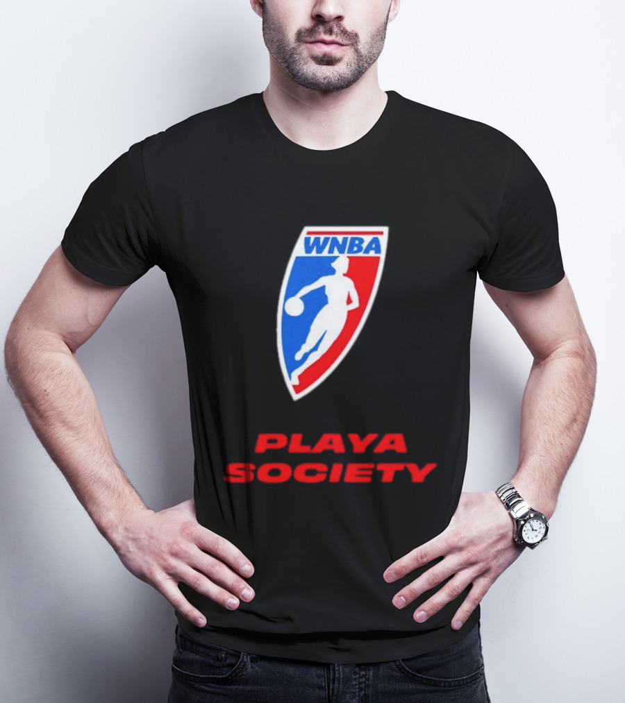 WNBA Playa Society Women's National Basketball Association T-Shirt